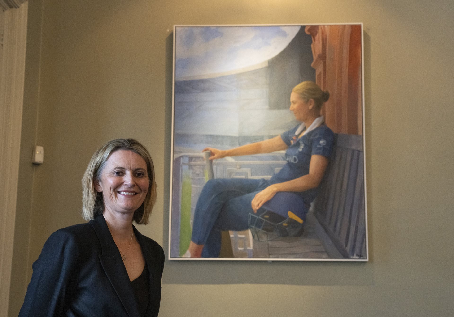 Portrait of Charlotte Edwards unveiled in the Long Room at Lord’s | Lord's